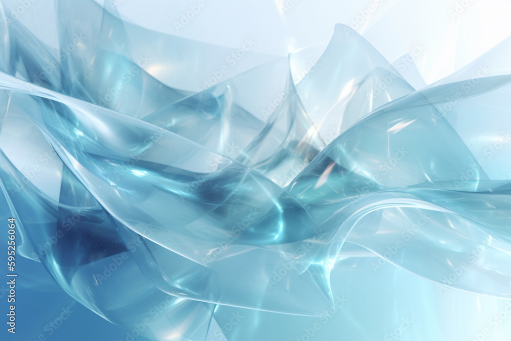 Beautiful light blue abstract background. Design element, AI generated ...