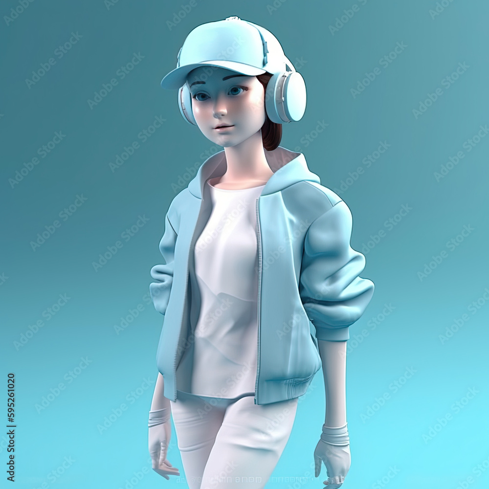 Metaverse technology concept, 3d avatar using virtual reality headset ...