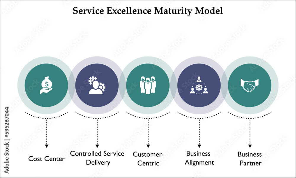 Service Excellence Maturity Model - Cost Center, Controlled service ...