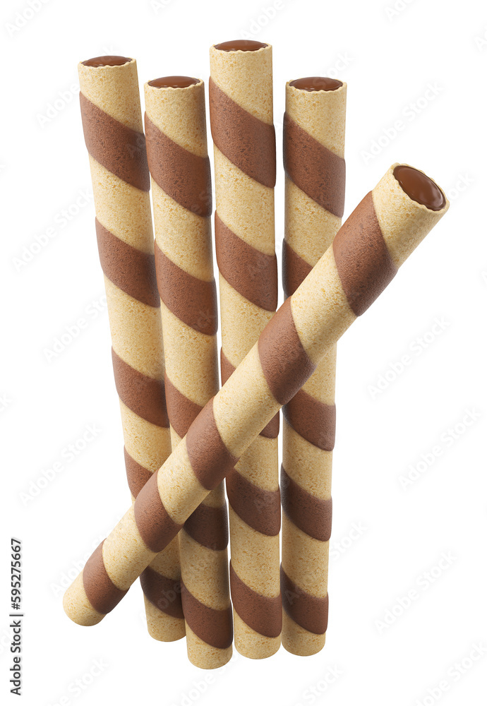 chocolate filled in a crispy wafer roll, Chocolate waffle sticks ...