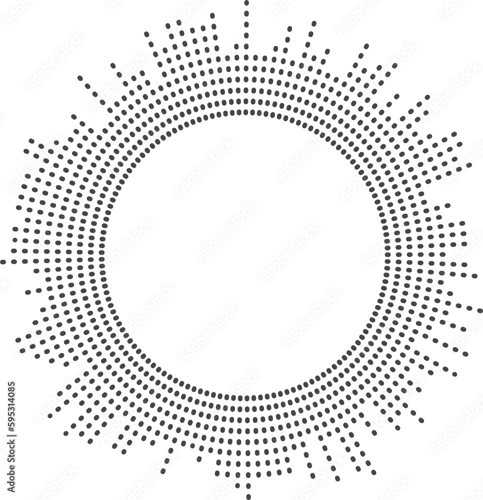 Circle sound wave. Circular music audio round. Radial graphic of voice ...