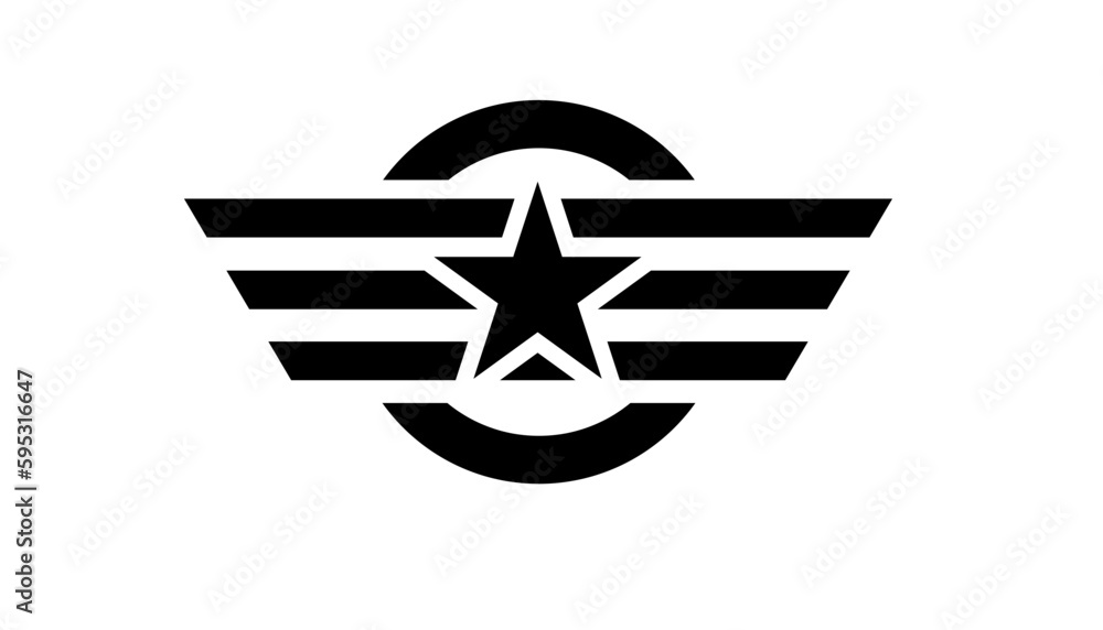 military star vector icon Stock Vector | Adobe Stock