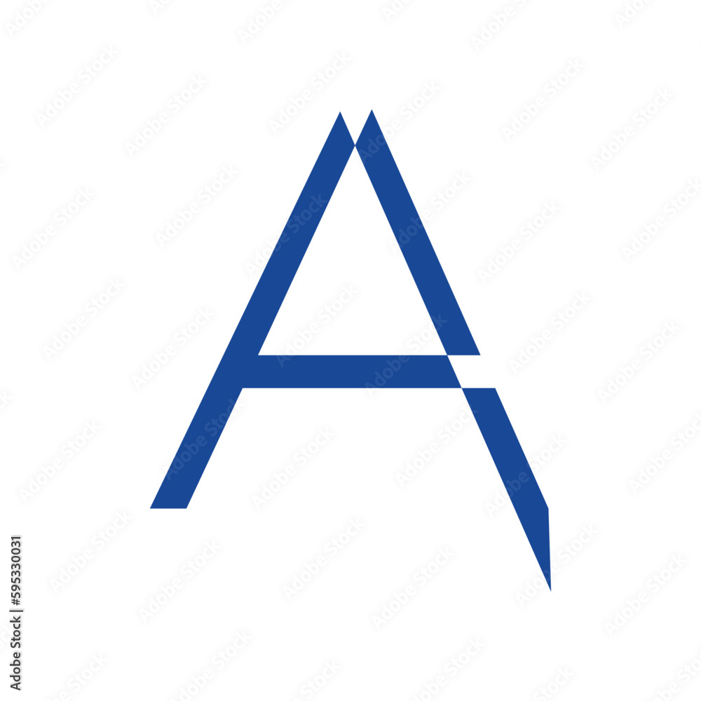 Letter A typography logo design template element. Use for logo, symbol ...
