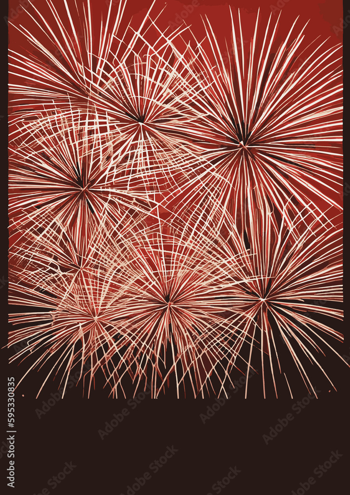 "Firework Frenzy: Vector Backgrounds and Seamless Patterns for Festive ...