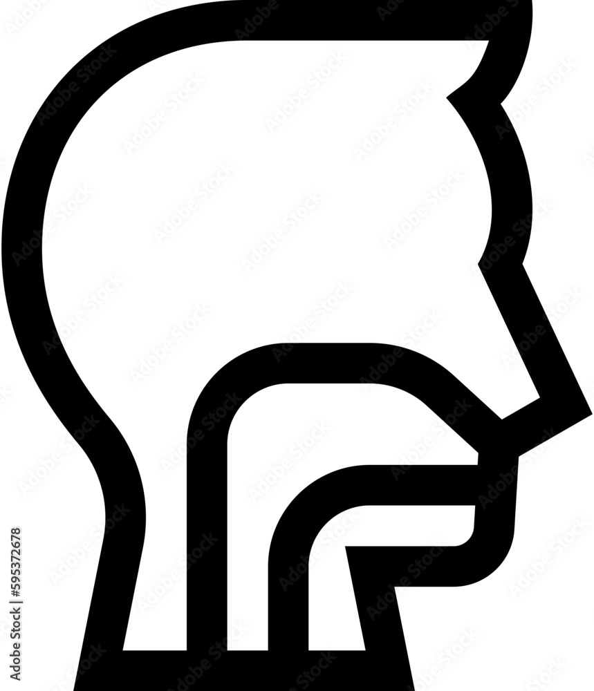 Transparent Pharynx icon. Pharynx isolated on transparent background ...