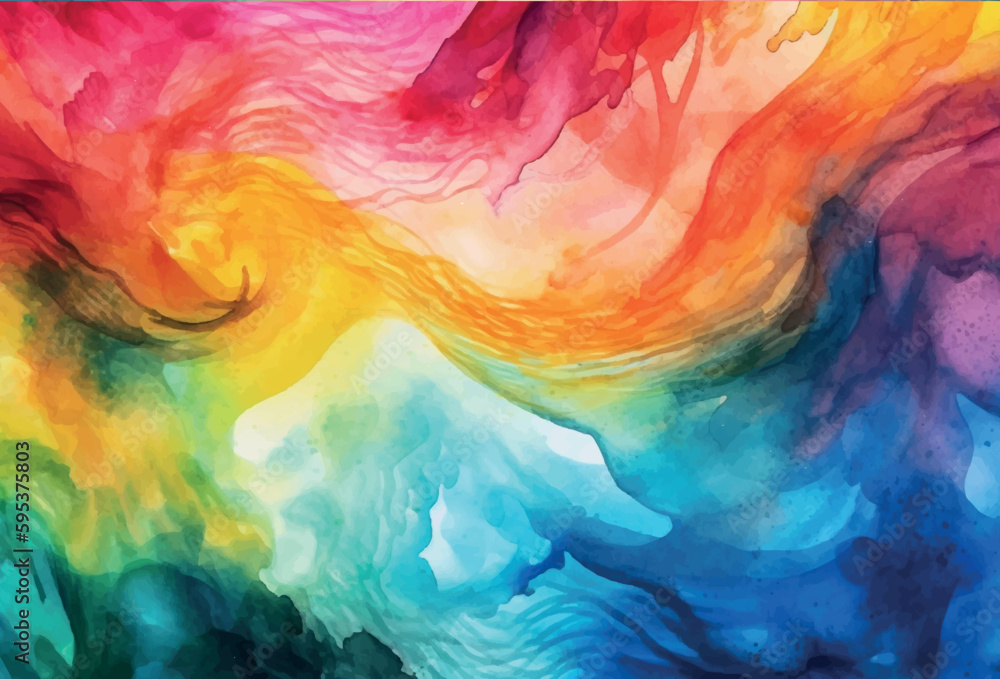 Abstract watercolor colorful background Stock Vector | Adobe Stock