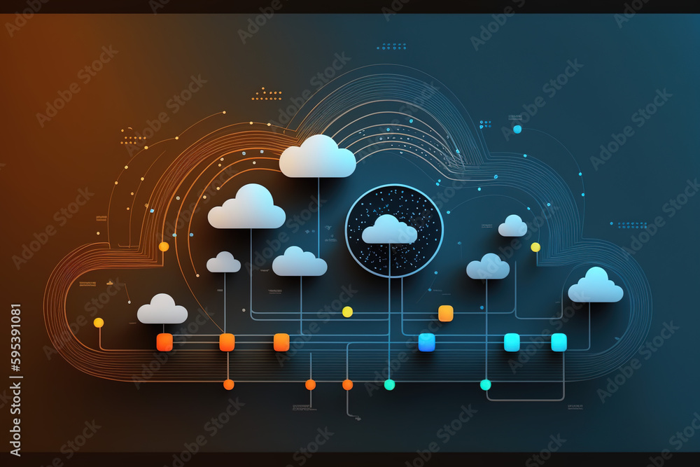 Cloud Networking, Automation, Cloud Managed, AI Generated Art for ...
