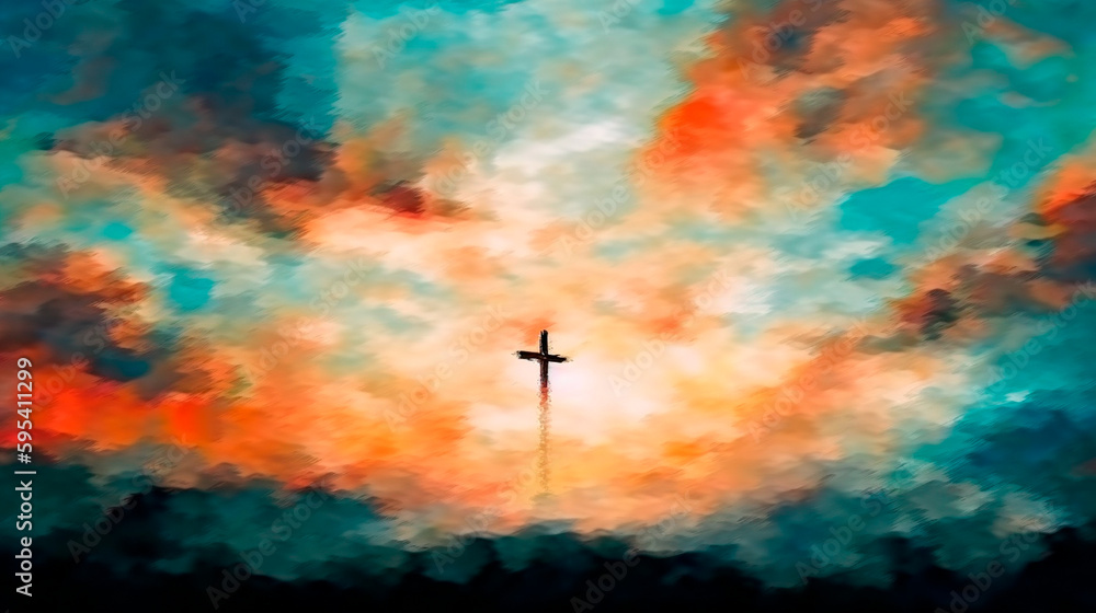 Abstract Cross Paintings