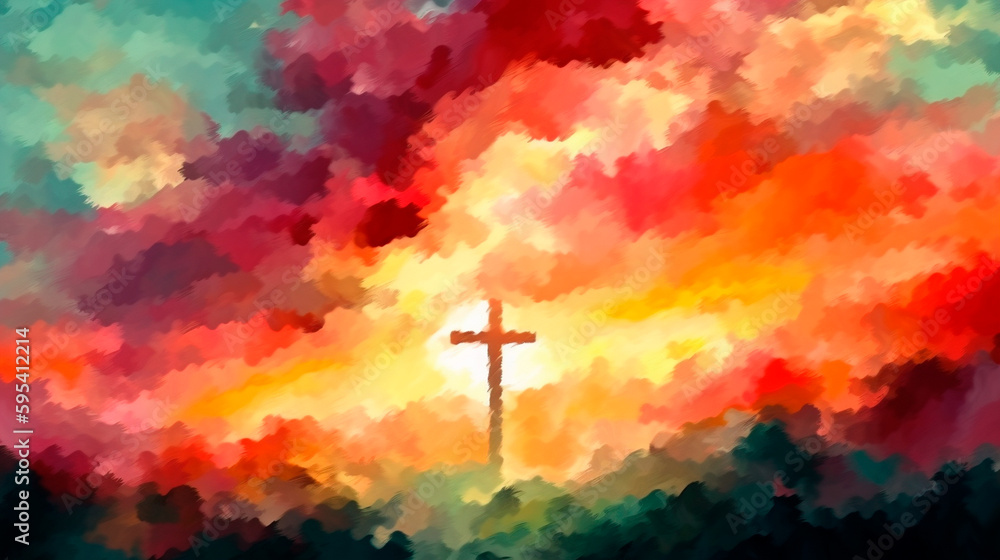 Ilustrace „Blurry abstract background of Painting in watercolor ...