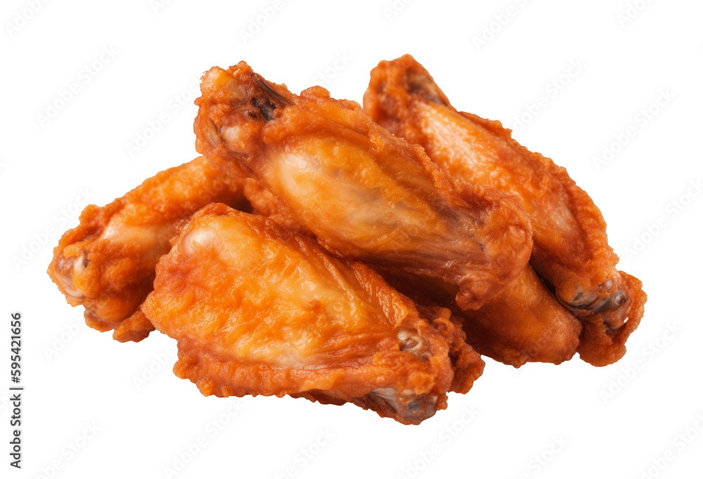 Photo & Art Print Fried chicken wings in transparent background ...