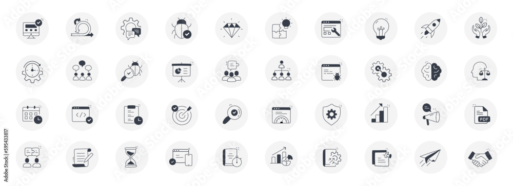 Agile Software Development Icons: Enhance Your Project Management with ...