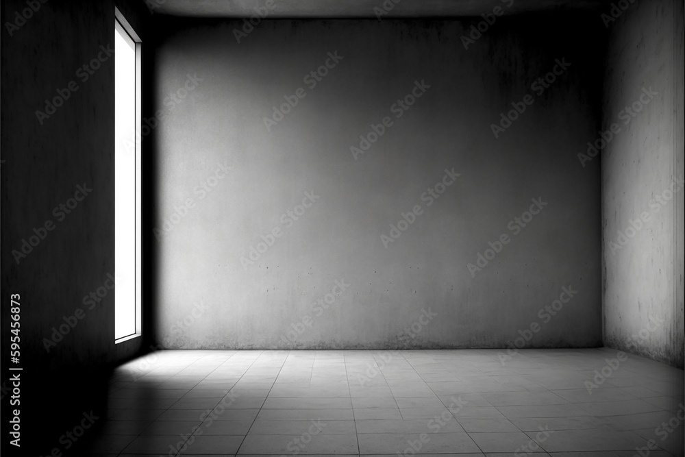 room, interior, empty, wall, architecture, floor, window, A white room ...
