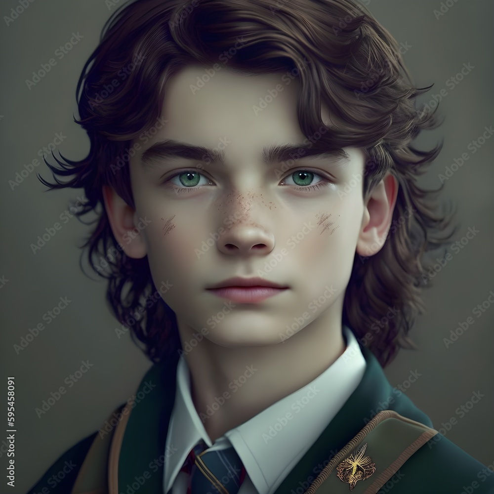very handsome 13 year old boy male wizard high cheekbones nice lips ...
