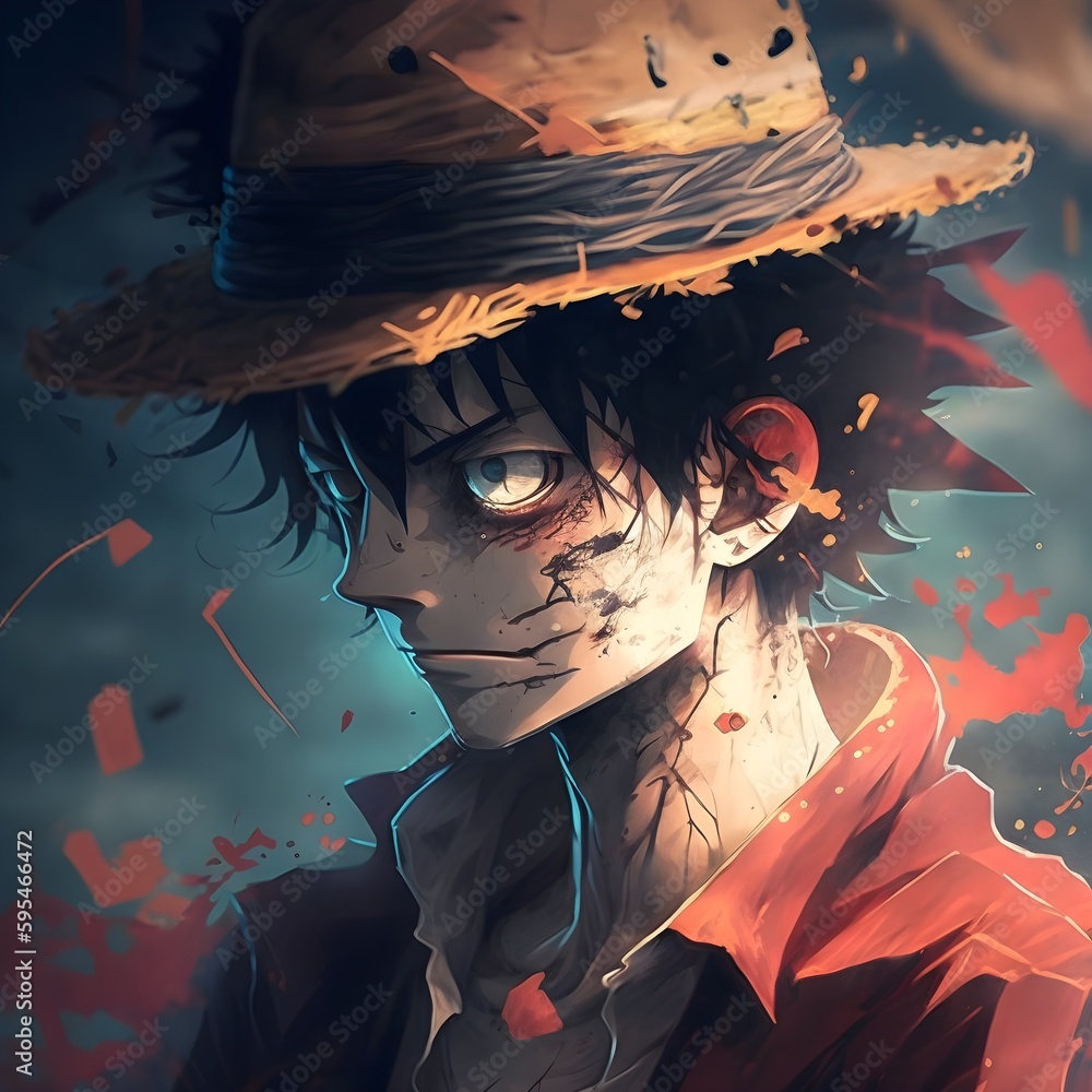 one piece luffy avatar fantasy style majestic arabian desert 3d 4k ...