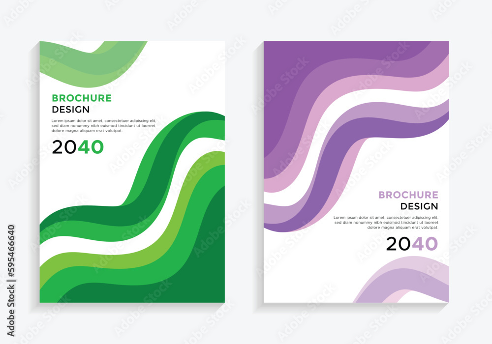 Modern Abstract Book cover design template in A4 size, Annual report ...