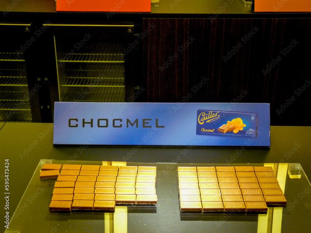 Switzerland, Cailler chocoloate factory, Broc - 26 December 2010 : A ...