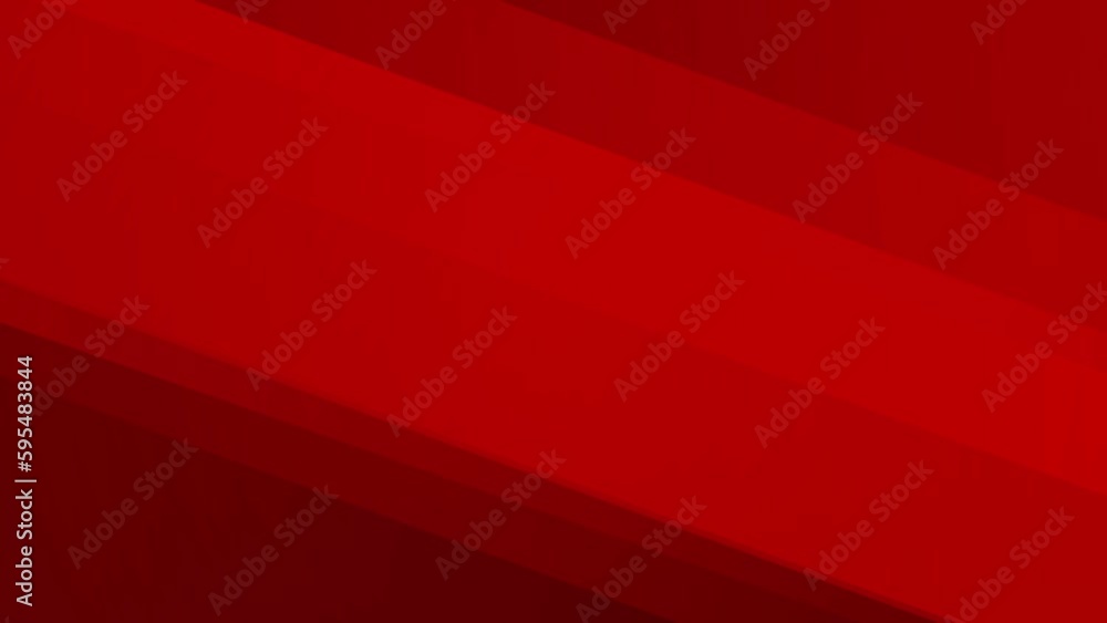 2D flat Animations loop 4K Red color and black color background ...