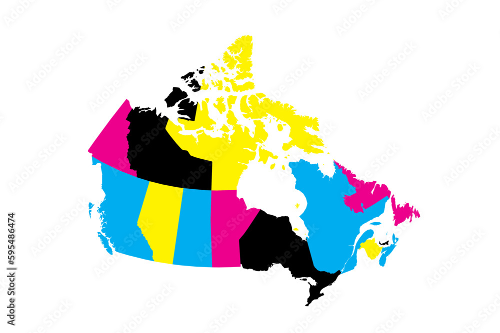 Canada political map of administrative divisions - provinces and ...