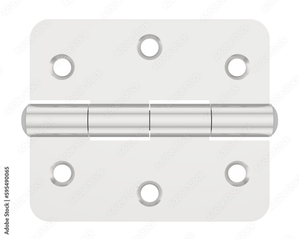 Hinge isolated on transparent background. 3d rendering - illustration ...