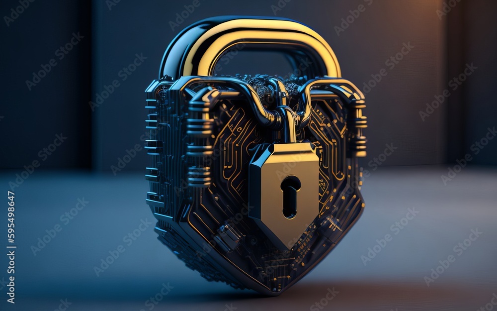 Cybersecurity's Importance Unlocked: A 3D Look at the Padlock ...