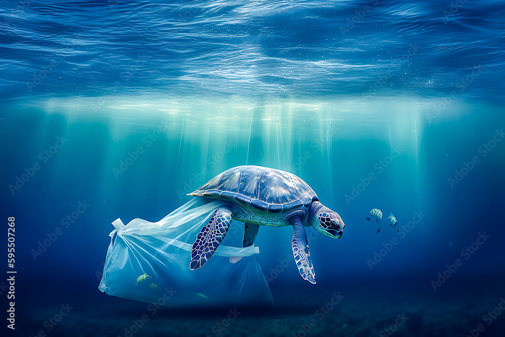 Plastic Pollution: A Turtle's Struggle for Survival, world photography ...