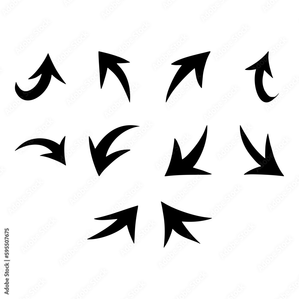 arrow clip art set Stock Vector | Adobe Stock