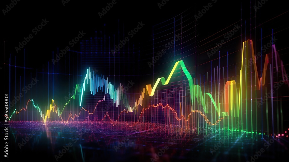 AI Generated. AI Generative. Finance stock forex graph marketing money ...