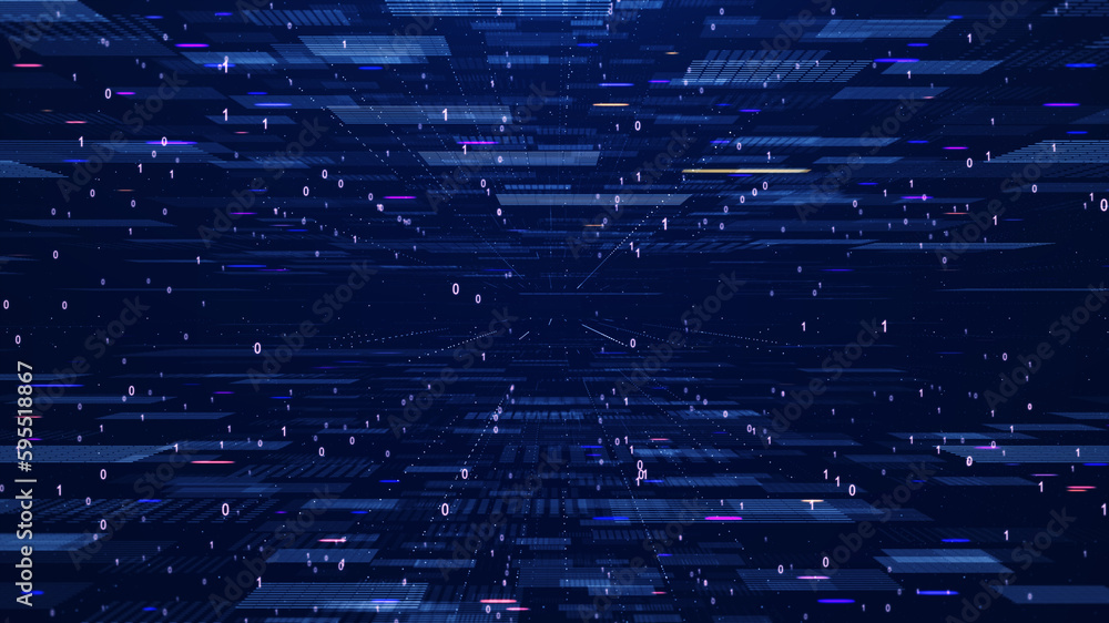 Digital information technology concept. Cybersecurity and protection ...