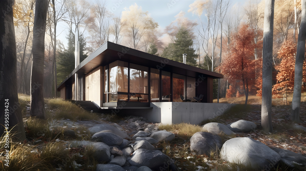 This architect-designed small Catskills cabin is a stunning blend of ...