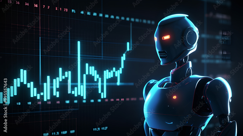 Modern Generative AI Bot Analysing Chart with Economic Growth Graph and ...