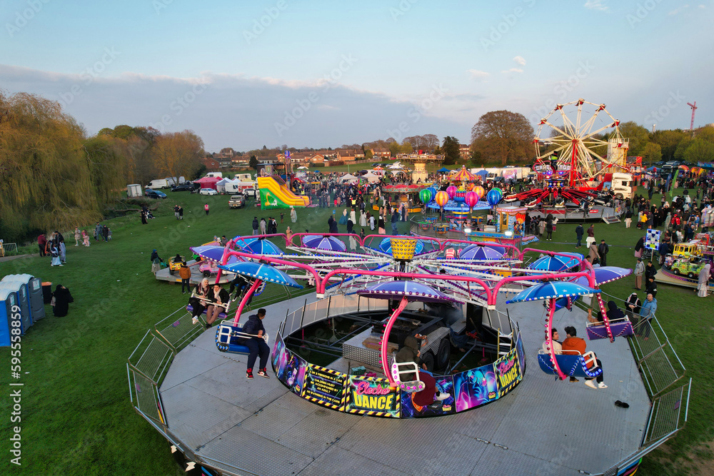 Best High Angle Footage of Eid Festival of Muslim and Asian Pakistani ...