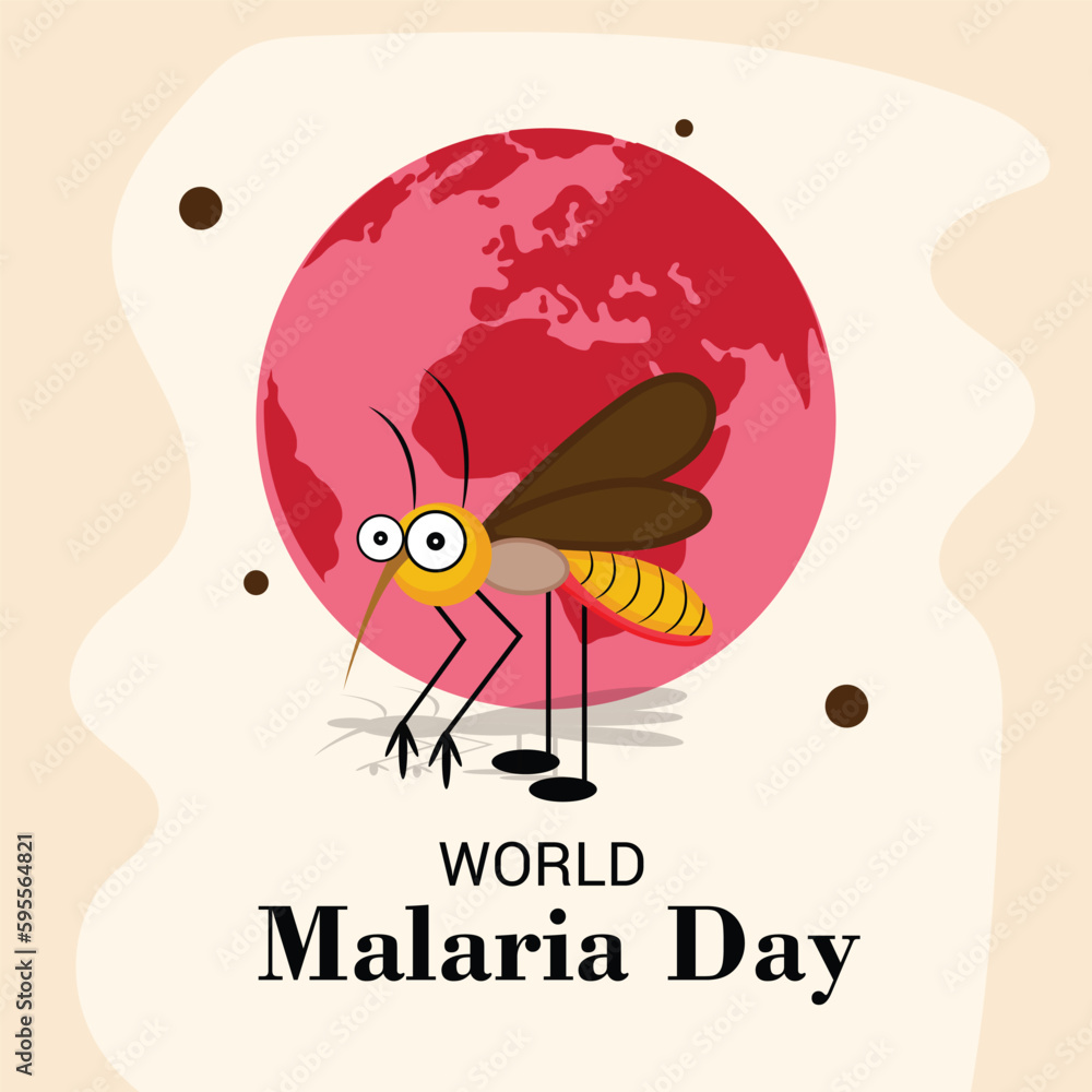 Vector illustration of a Background for World Malaria Day. Stock Vector ...