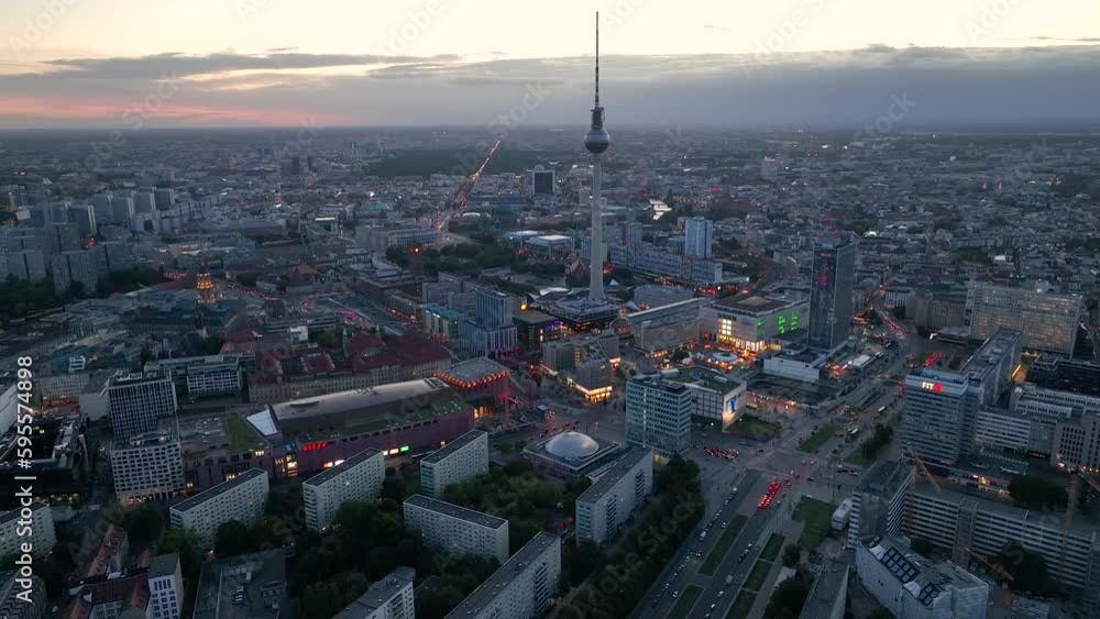 City of Berlin, Germany from above. Aerial cityscape view showing ...