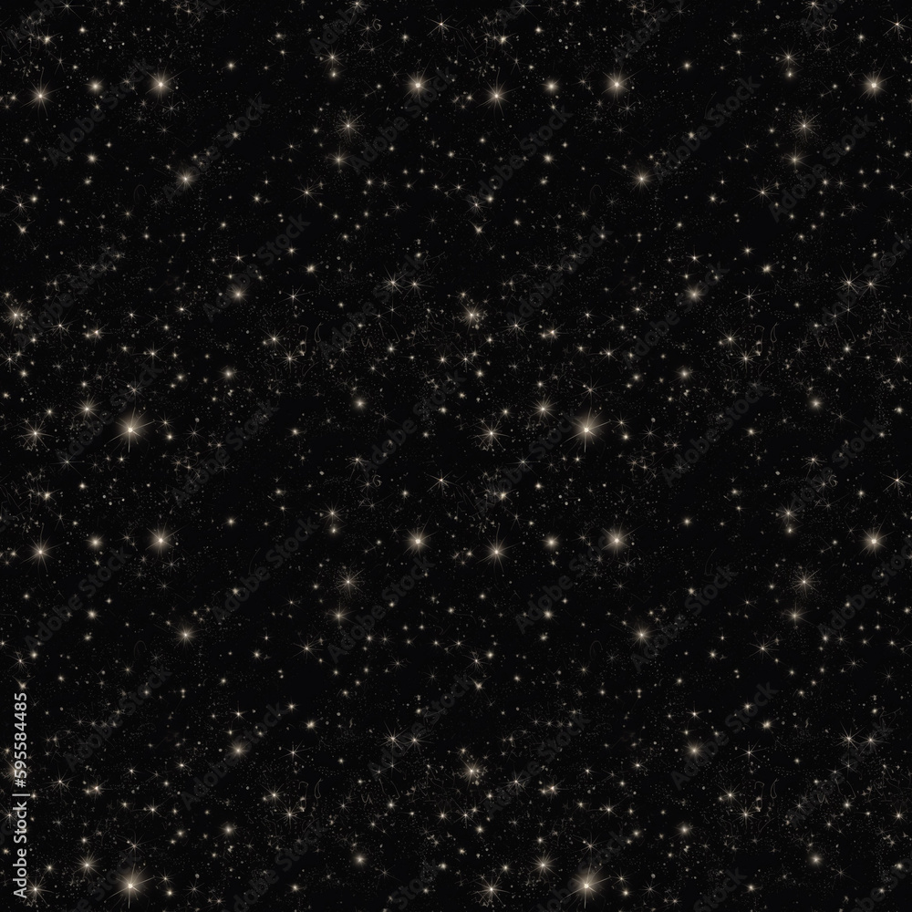 Seamless starfield pattern, stars, night sky endless pattern ilustração ...