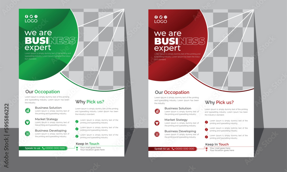 Trendy flyer design minimal flyer design flyer for business flyer ...