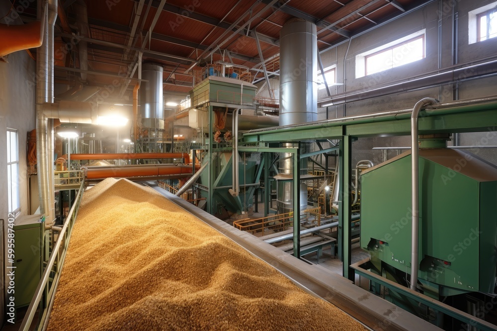 a manufacturing facility, where bioenergy and biomass is produced from ...