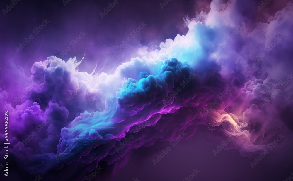 Color smoke. Paint water mix. Mysterious storm sky Stock Illustration ...