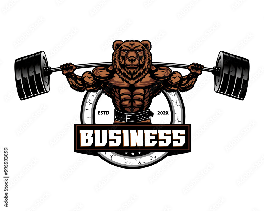 Bear Gym,Bodybuilder,Fitness,Iron Weight,Animal,Powerlifting,Strongman ...