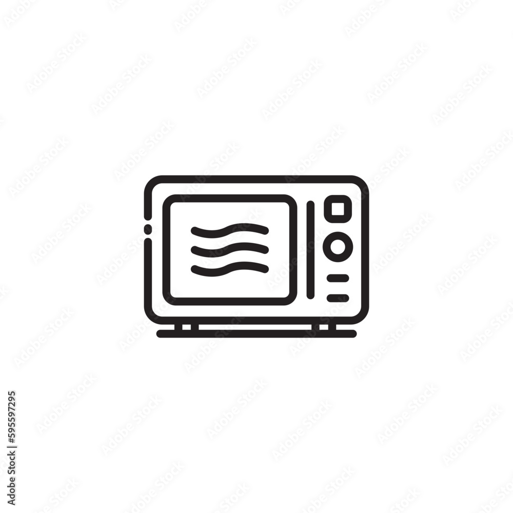 microwave icon microwave oven logo for app web logo banner button icon ...