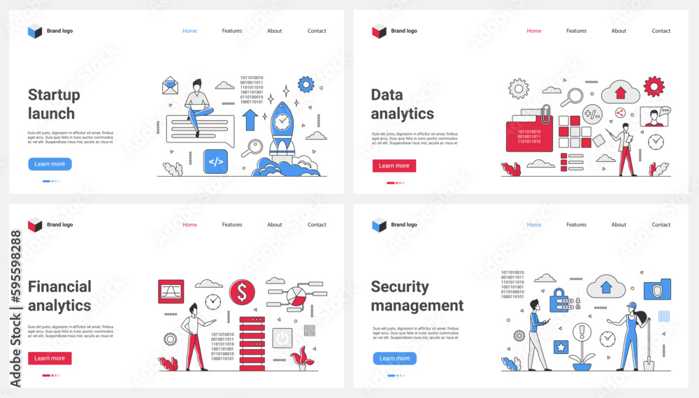 Startup launch and financial data analytics, secure management set ...