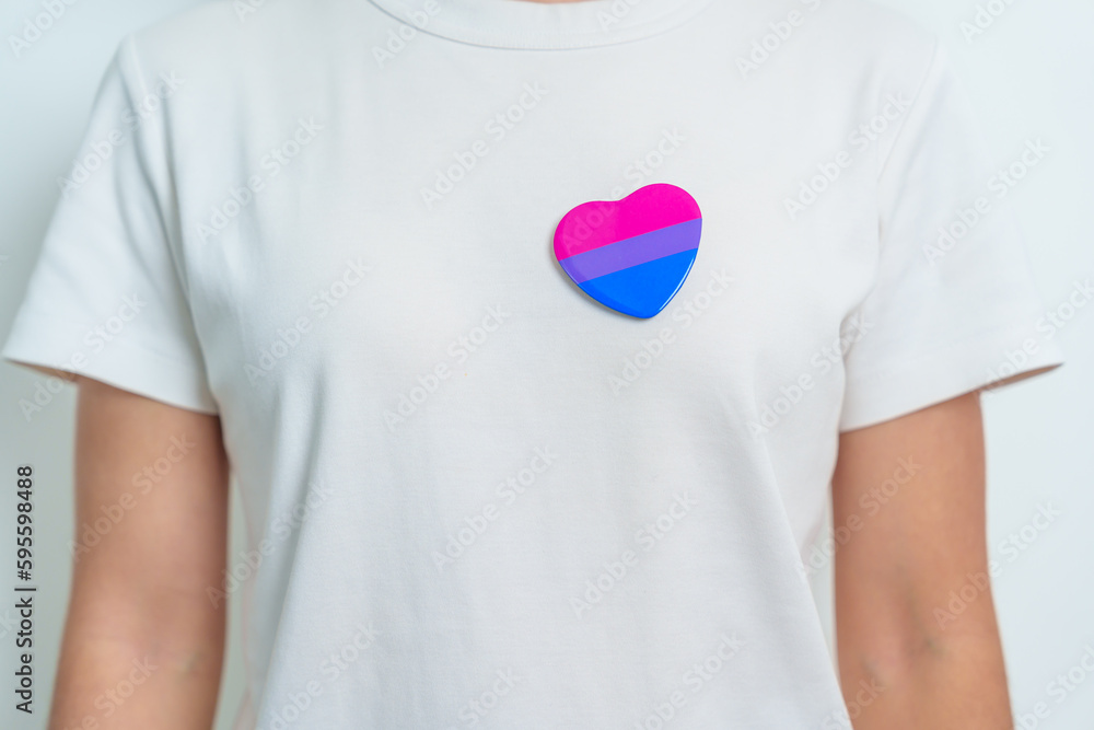 Foto de Bisexuality Celebrate Day and LGBT pride month, LGBTQ+ or ...