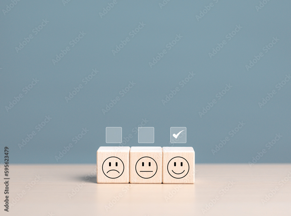 Customer service rating experience and satisfaction survey. Mental ...