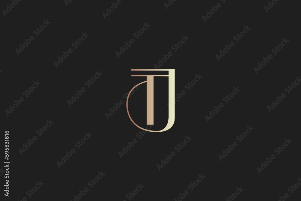 TJ modern luxury typography logo design. tj minimal, tj initials, tj ...