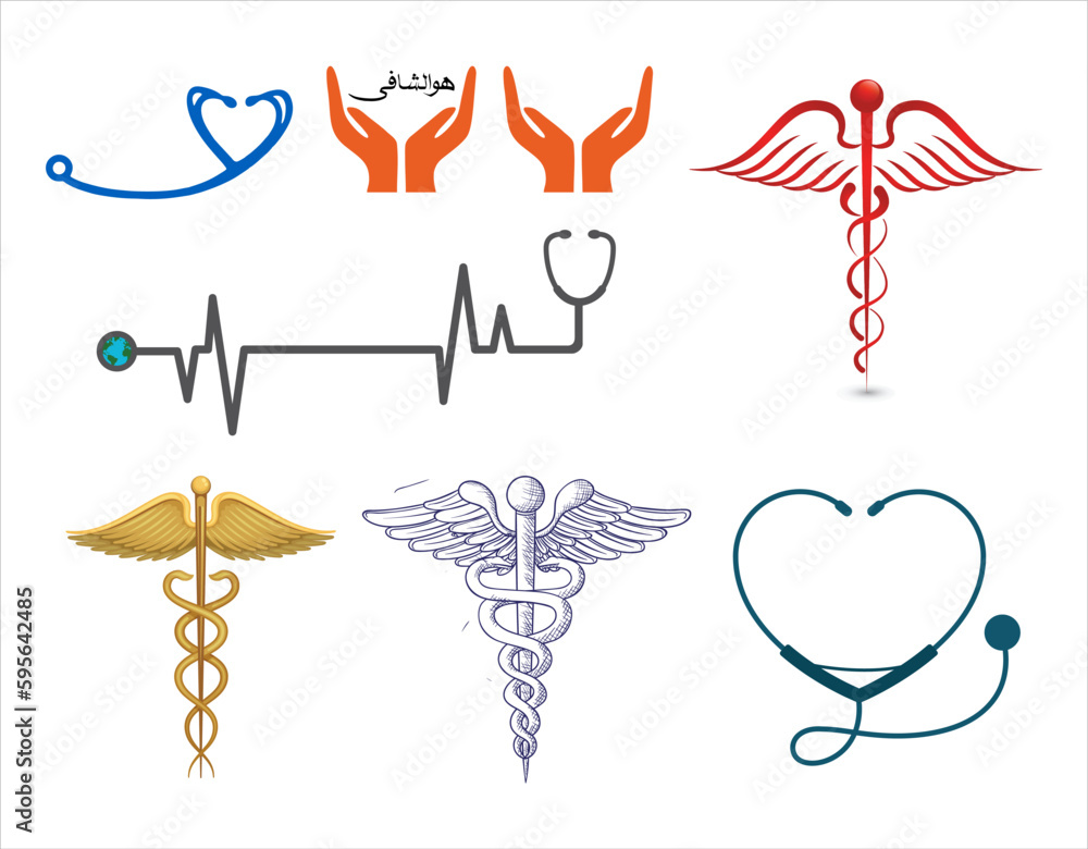 Medical Icons Doctor MMBS Symbols. Vector File. Stock Vector | Adobe Stock