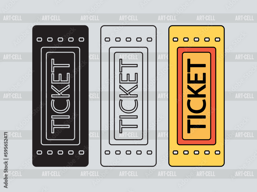 Ticket SVG, Ticket Clipart, Ticket Silhouette, Train Ticket SVG, cut ...