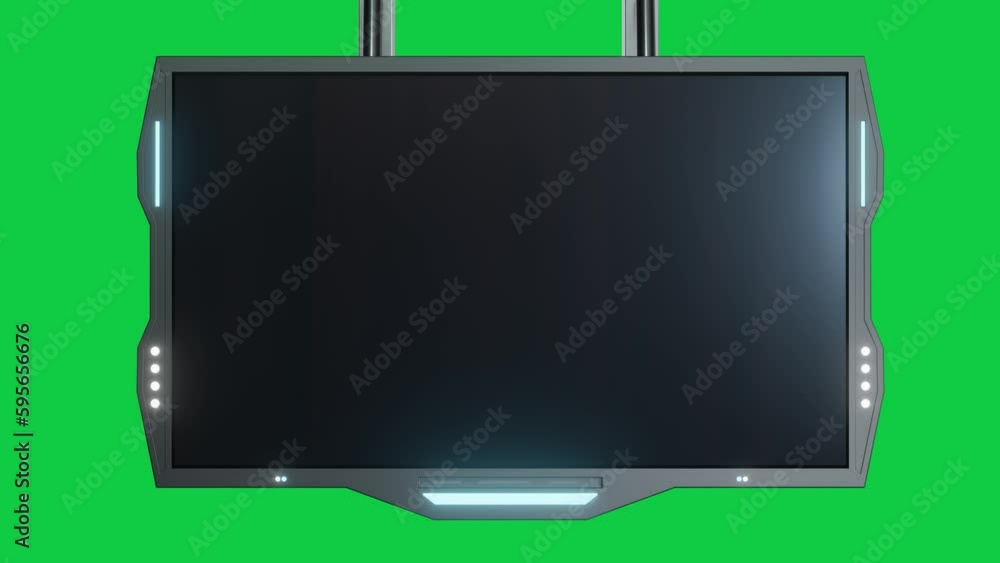 Folding ceiling TV screen - For Streamers and Youtubers. With Green ...