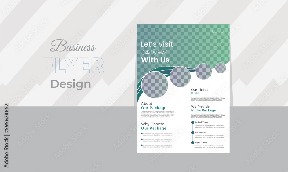 Soft Blue business flyer design new concept creative design corporate ...