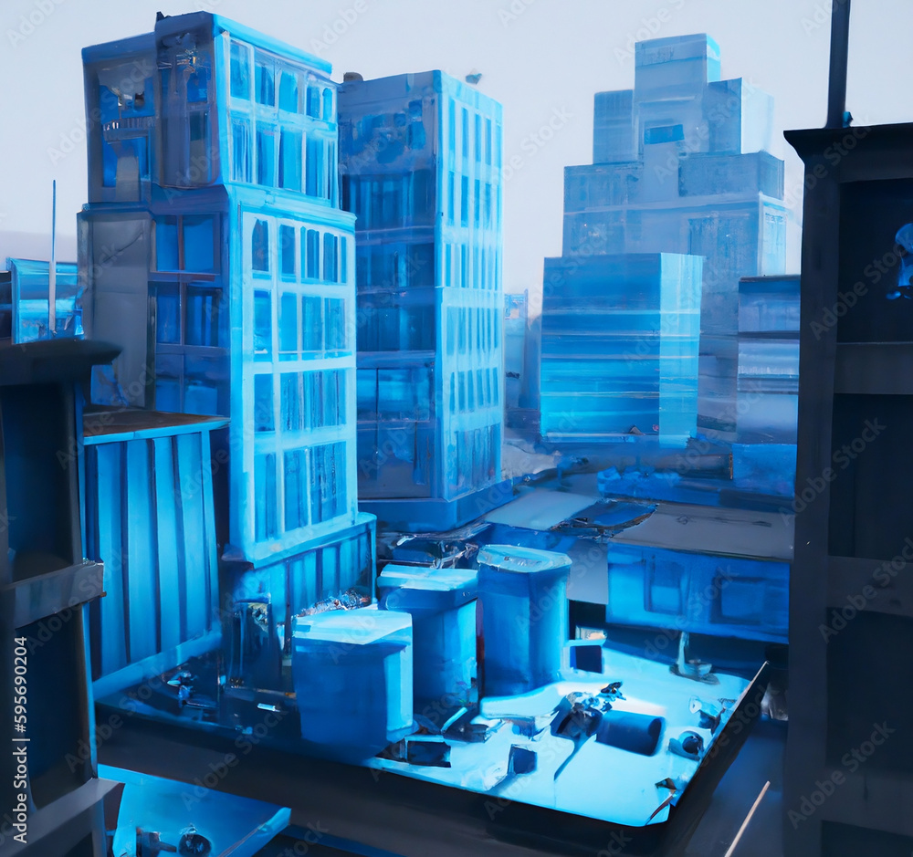 Pixel Art Illustration of a Cyberpunk Cityscape at Night with ...