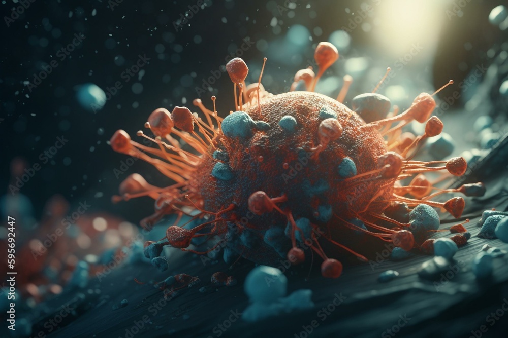 3D illustration of antibody alone conveying immune system concept ...