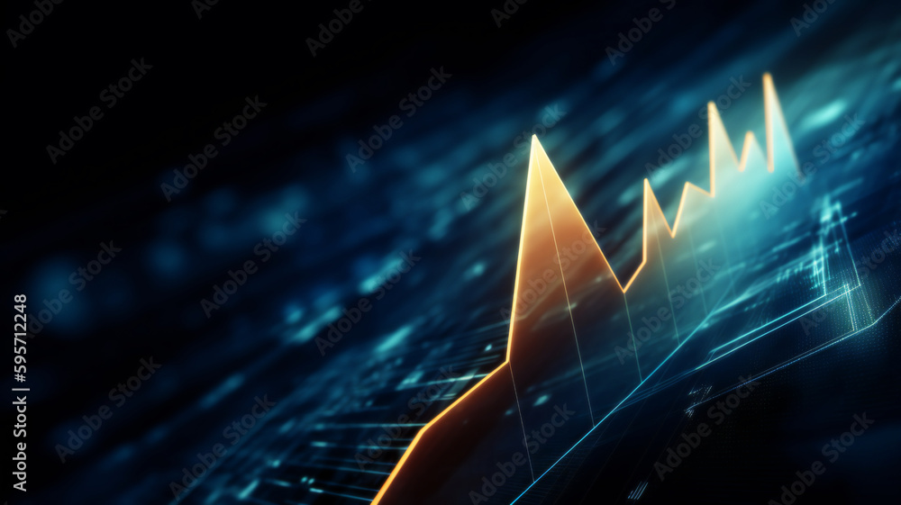 abstract market trend chart wallpaper Stock Illustration | Adobe Stock